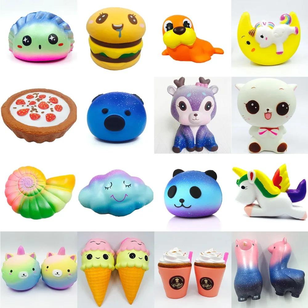 squishies wholesale kawaii squishy mixed 16pcs slow rising with retail ...