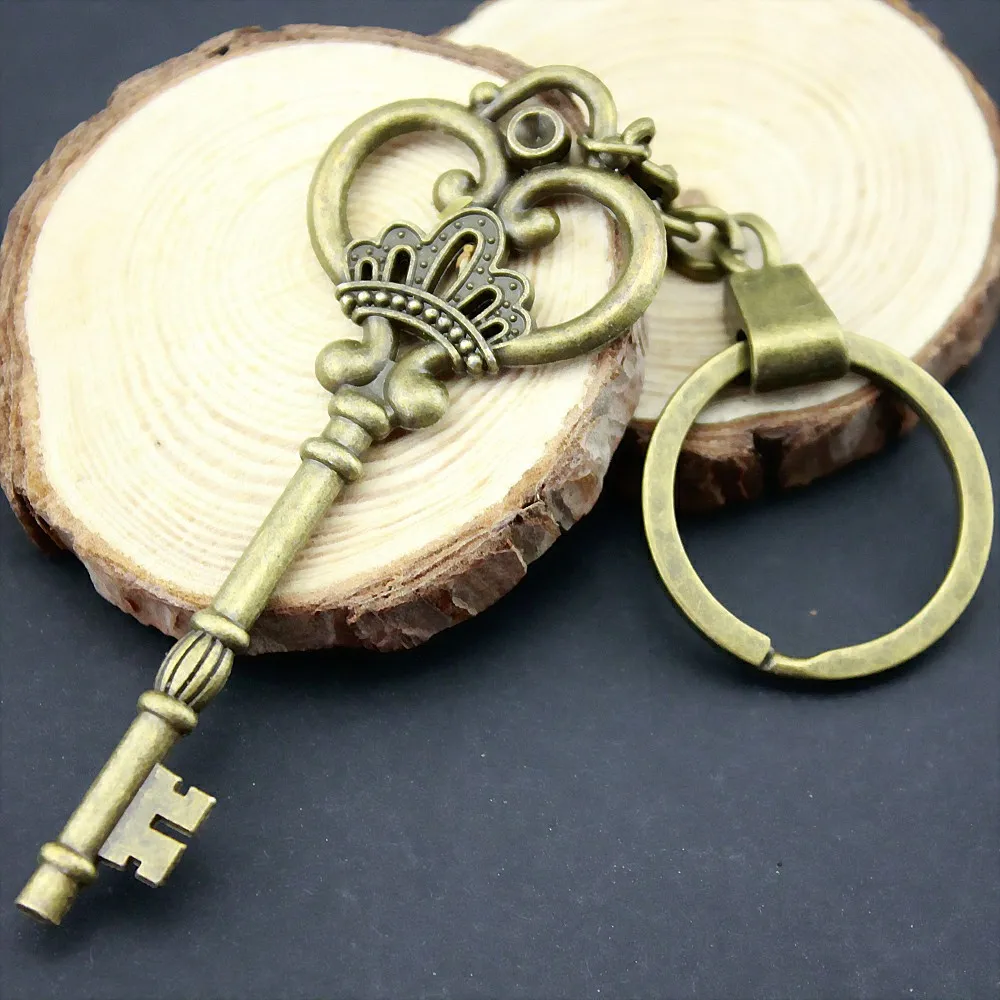 Home Decor Metal Crafts Party Favors big key Pendants DIY Car Key Ring ...
