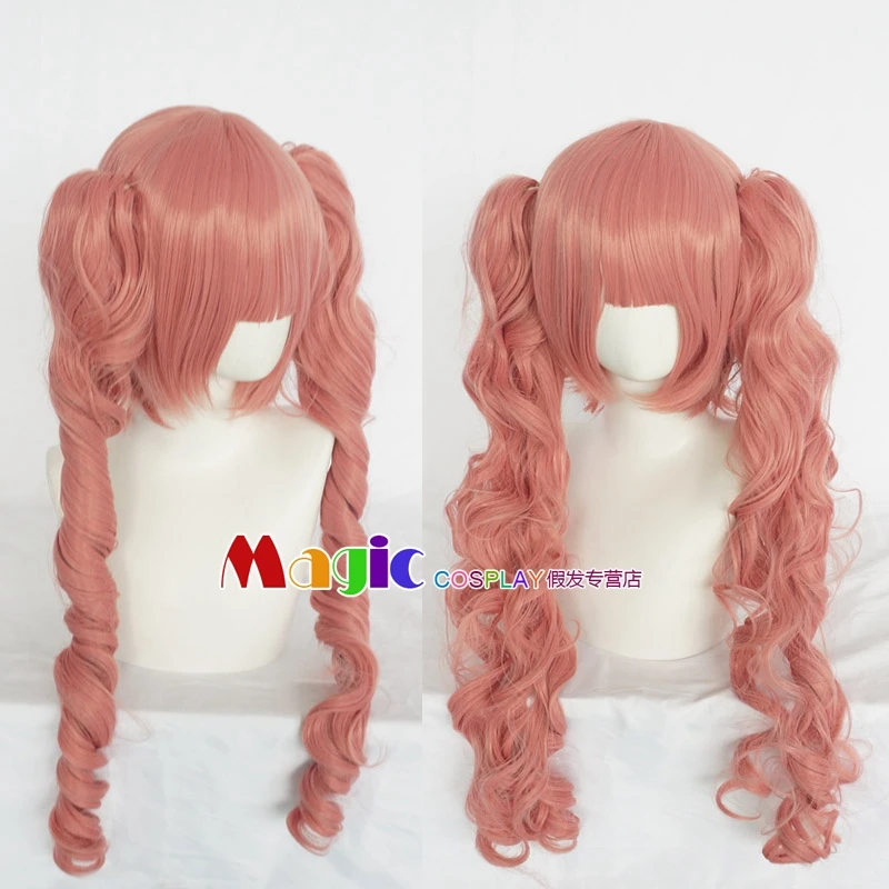 Anime One Piece Cosplay Wig Ghost Princess Perona Pink Long Ponytails ...