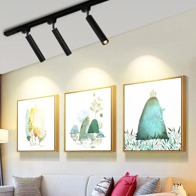 Luces LED de riel COB para cocina, luces colgantes de 7W, 10W, 15W ...