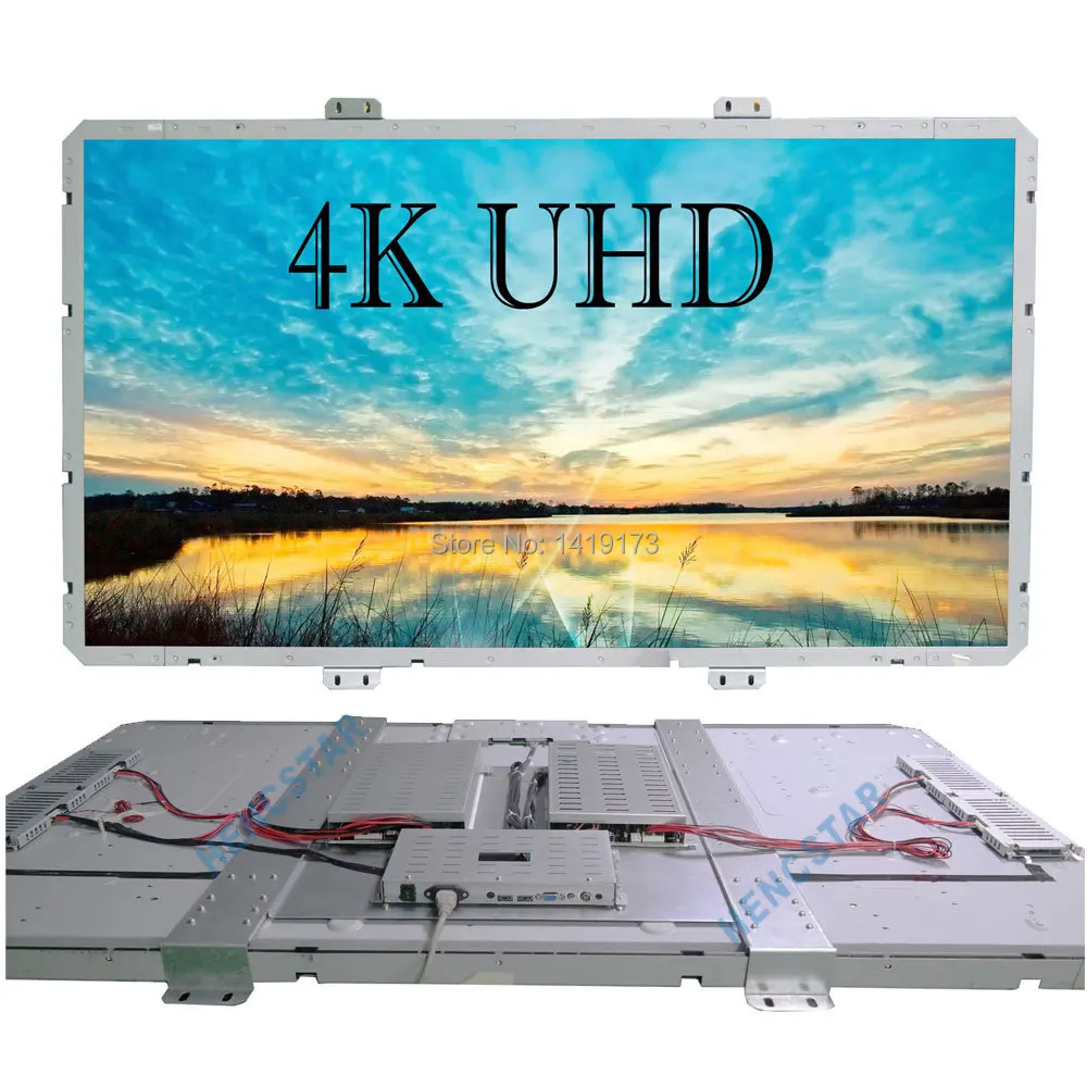 70'' 1500 nits 4K TV/4K Monitor Open Frame LCD Monitor/HDMI&VGA inputs ...