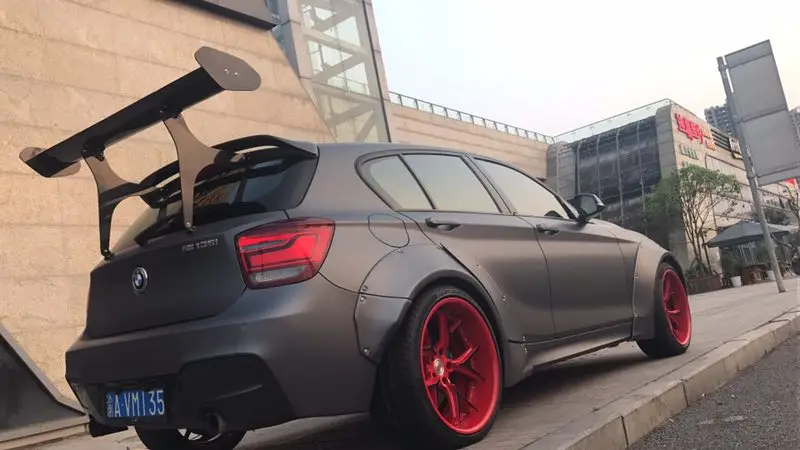 135i Hatchback R Racing Style Carbon Fiber GT Wing Rear Spoiler // With ...