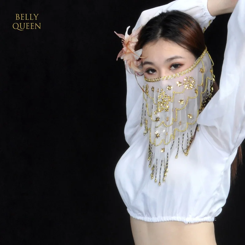 High Quality Cheap Women Indian Belly Dance Face Veil Tribal Belly Dancing Veils In Belly