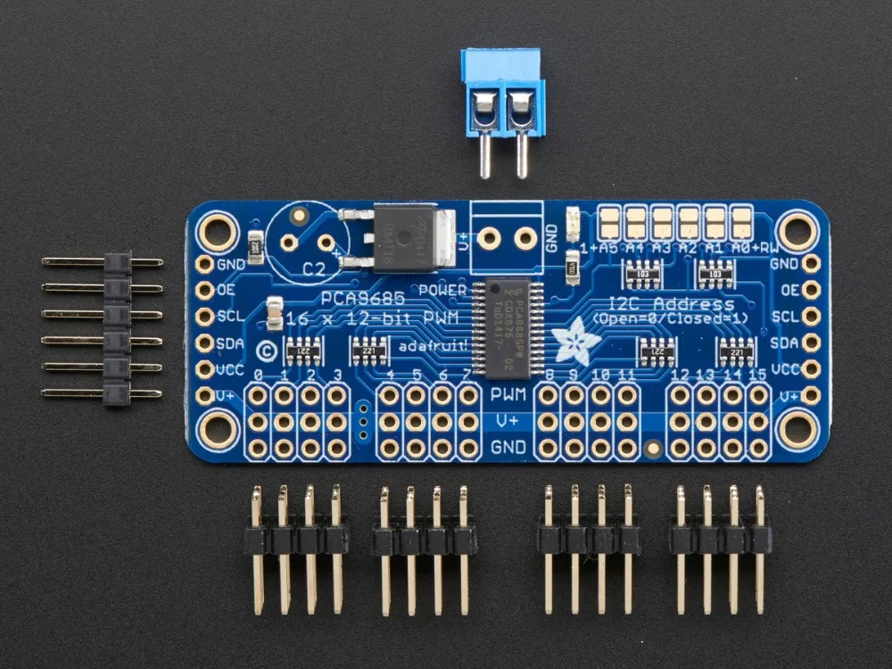 16 road PWM Servo Driver board 16 Channel 12 bit PWM/Servo Driver I2C ... 16 road PWM Servo Driver board 16 Channel 12 bit PWM/Servo Driver I2C ...
