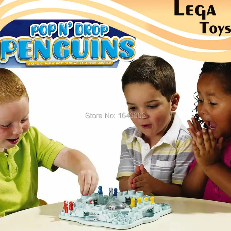 Game Zone pop n' drop Penguins - Classic "Pop N Hop" 3-D Board Game ...