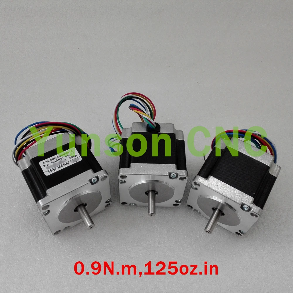 3pcs NEMA23 hibrid stepper motor 200 micro steps torque 125 oz in 56mm ...