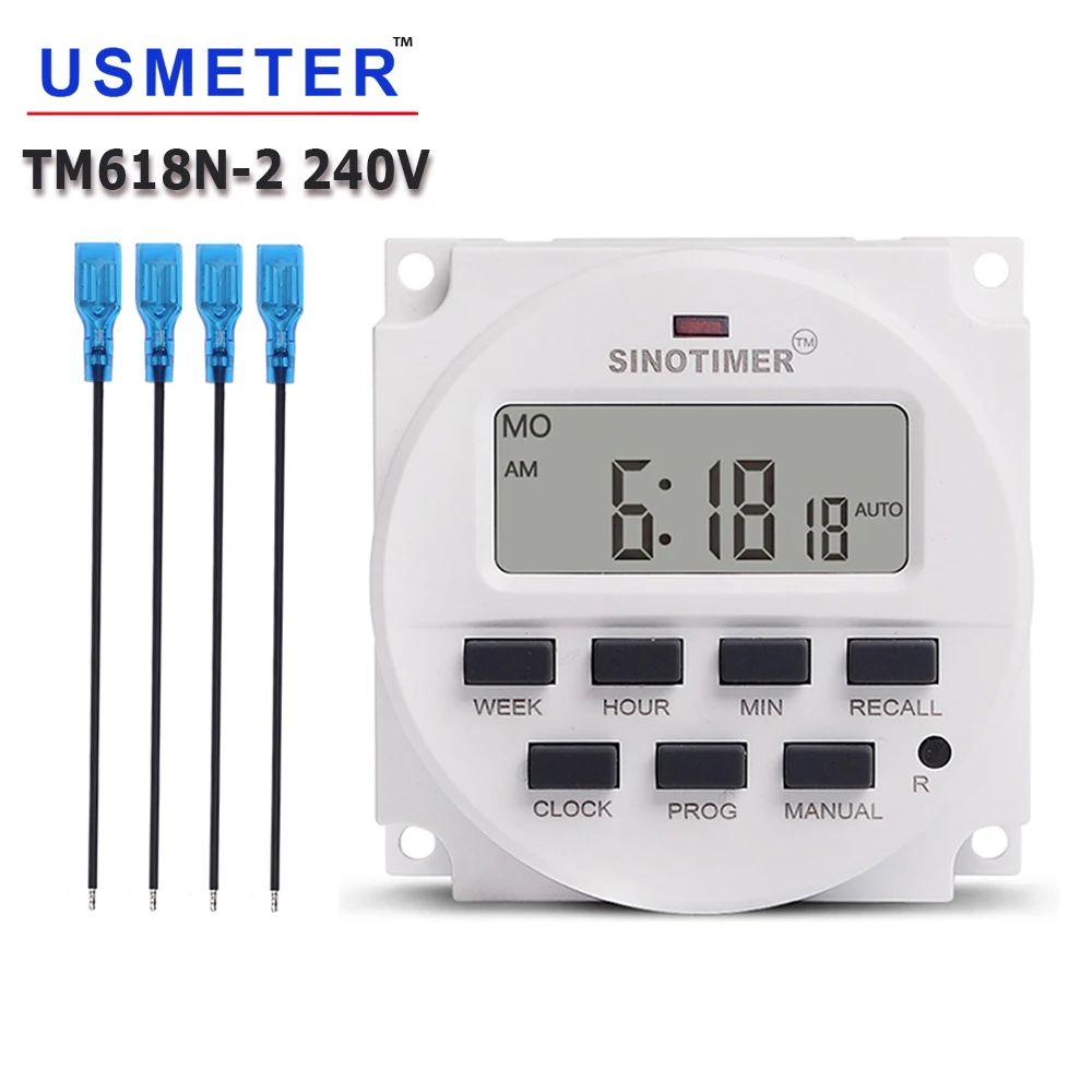 TM618N 2 240 VAC Microcomputer Digital Industrial Electronic Timer ...