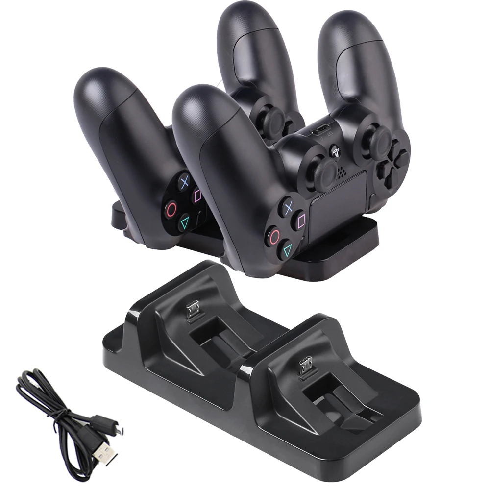 for ps4 charging stand Dual USB Charger Gaming Controller Charging Dock ...