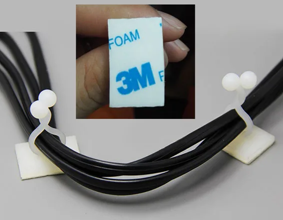 1000Pcs twist wire clamp LT 2 PCB adhesive cable clamp,Nylon Cable wire ...