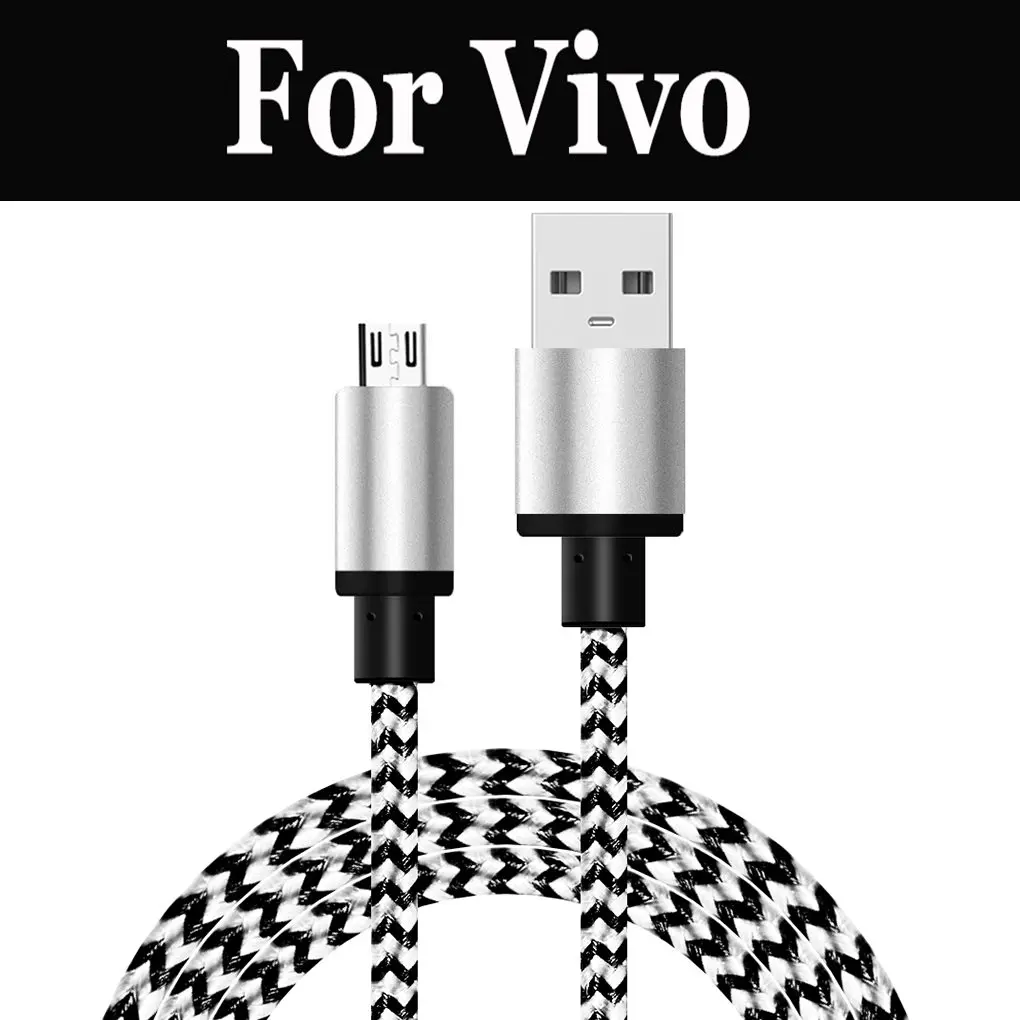 Cable Micro Usb de nailon trenzado, cargador rápido Usb para Vivo Y95 ...