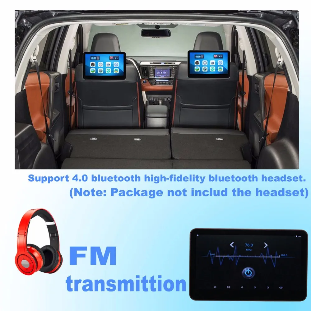 Buy Car Headrest DVD Player Android 5.1 HD 10.1 Inch Monitor HD Quad ...