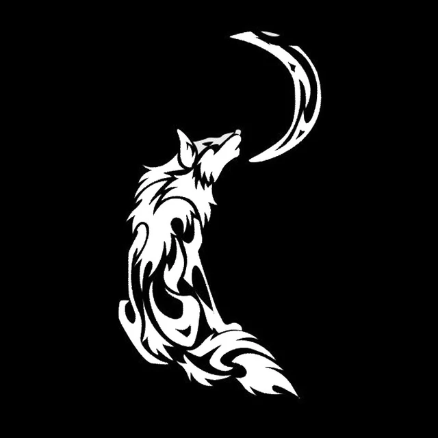 Lobo Tribal Com Lua