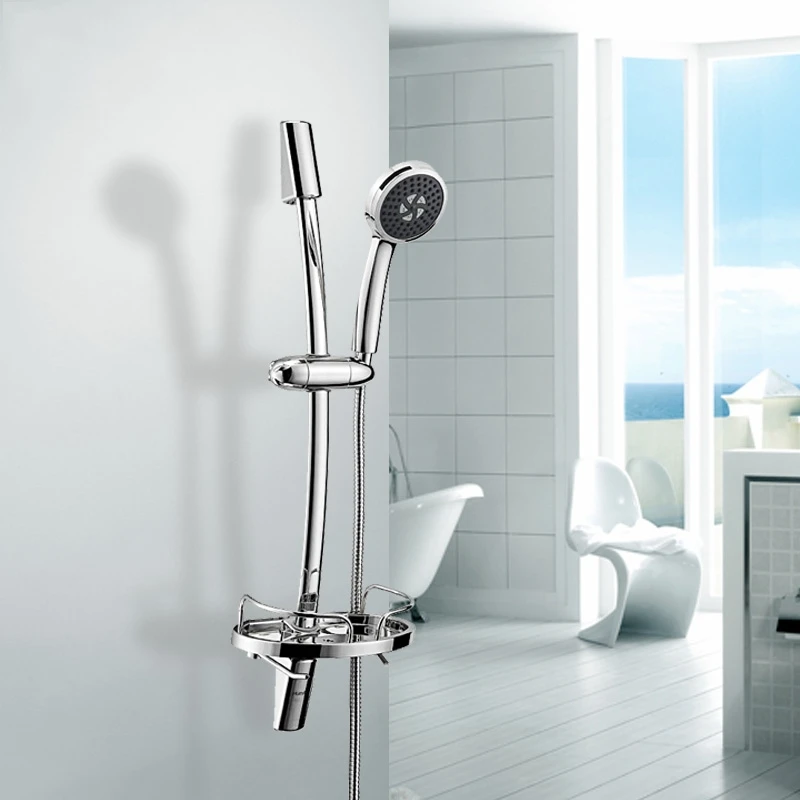 Adjustable Shower Riser Rail Kit With Chrome Shower Head Holder Bar ...