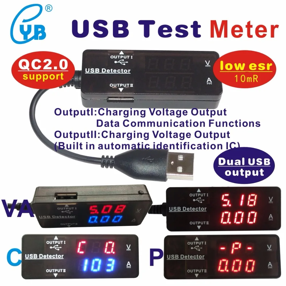 X Dragon Usb C Tester 3 In 1 Type-C DC5.5 USB Meter USB Load Color ...