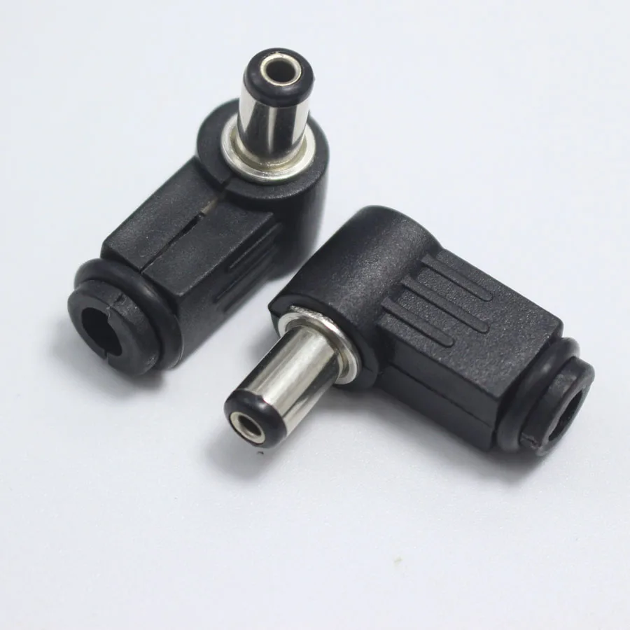 5.5x2.1 mm DC Power Plug 5.5*2.1 mm L-shaped Male 90 Right Angle Single ...