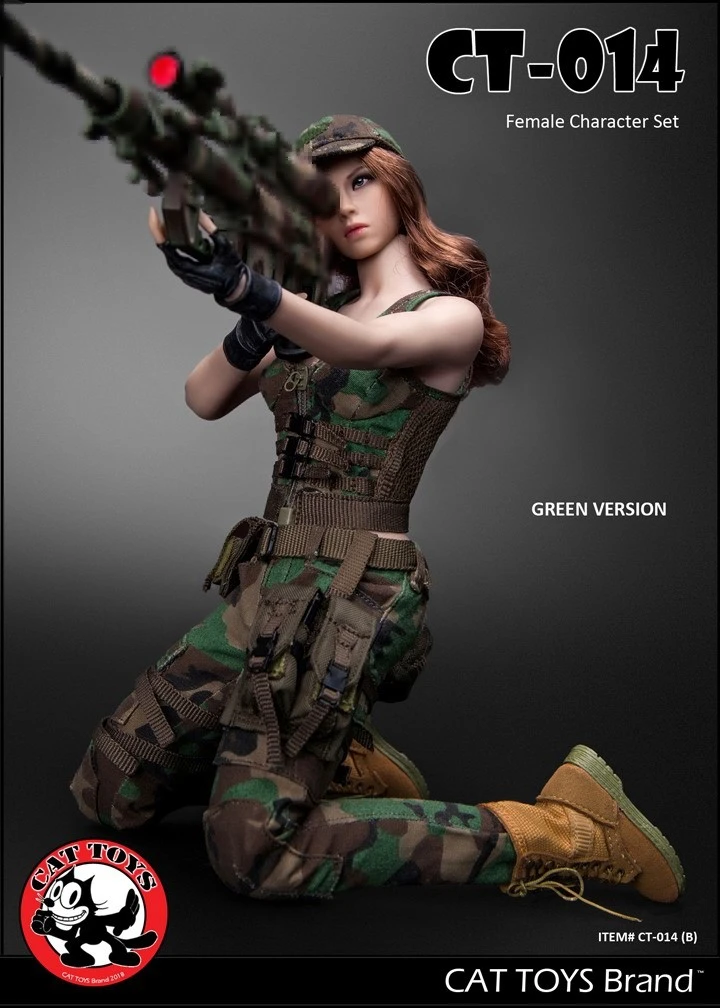 CT014 hot girl 1/6 Scale Sexy Female sniper Combat suit Military ...