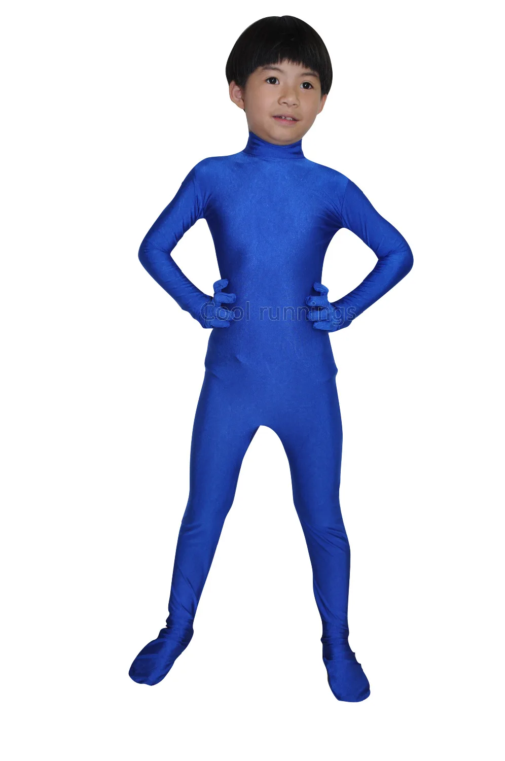 Headless Kid Children Unisex Spandex Zentai Costume Dancewear Unitard ...