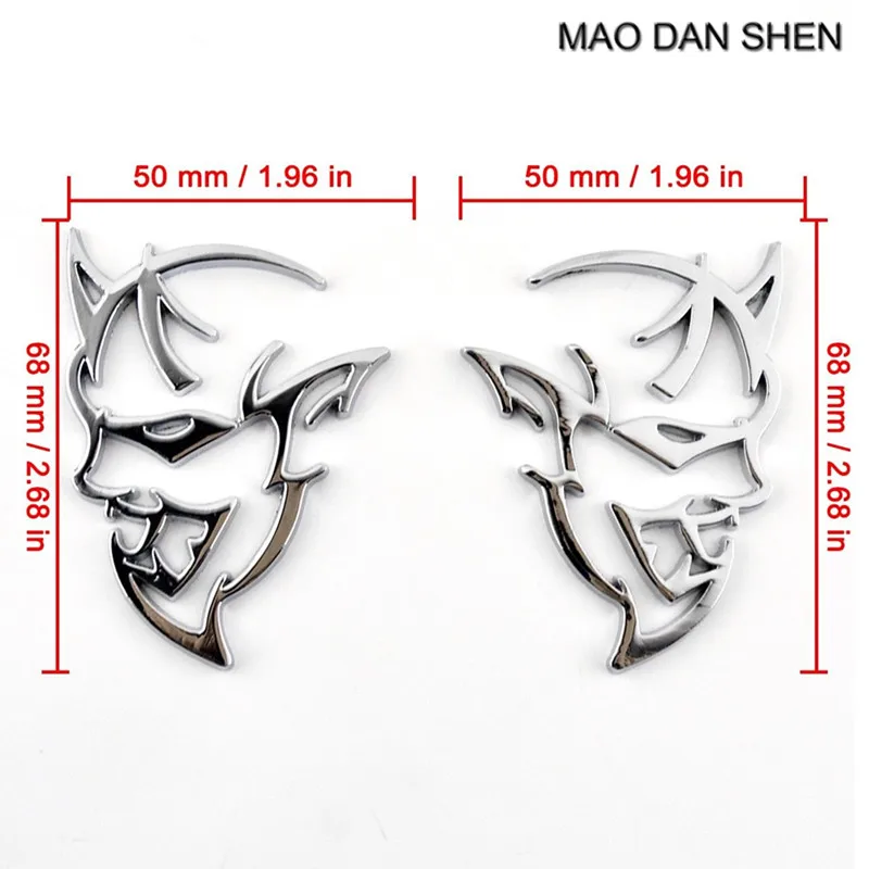 1 Sets demonio Hellcat emblema car Fender side badge sticker FIT para ...