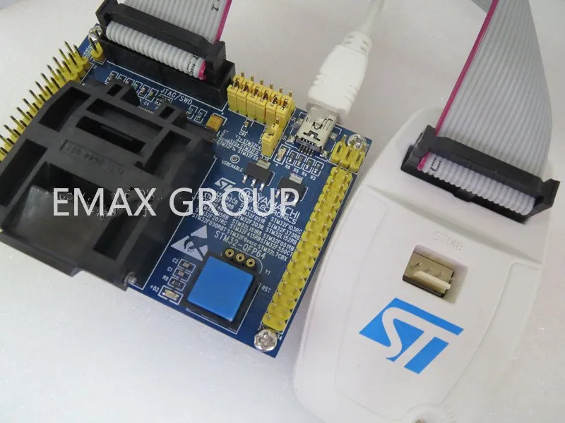 Stm32 Lqfp64 Ic51 0644 807 With St Linkv2 Yamaichi Ic Burning Seat Adapter Testing Seat Socket