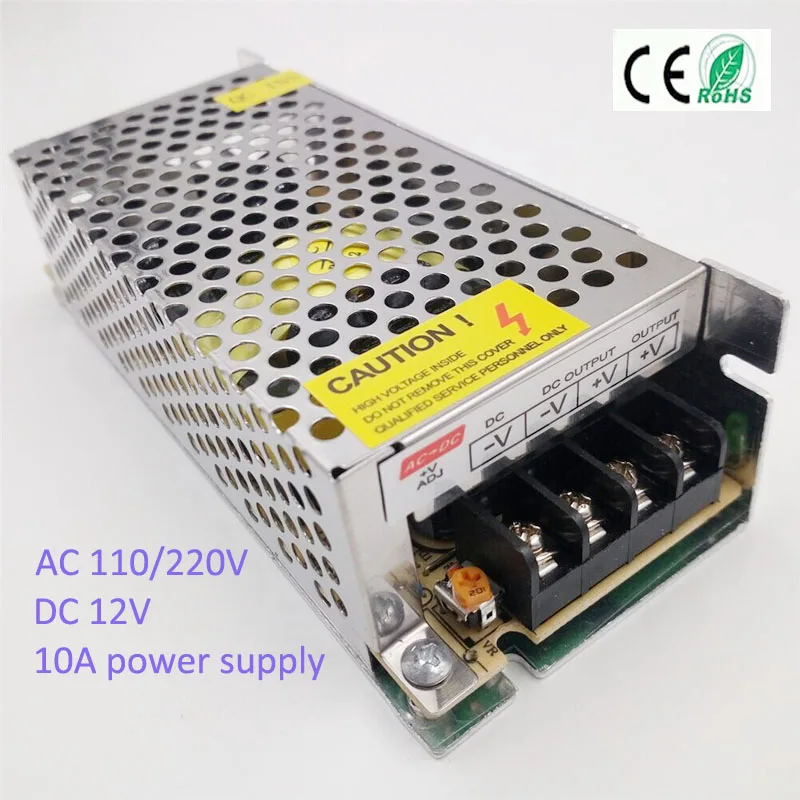 120W 10A DC12V Power Supply led Lighting transformer Voltage The for ...