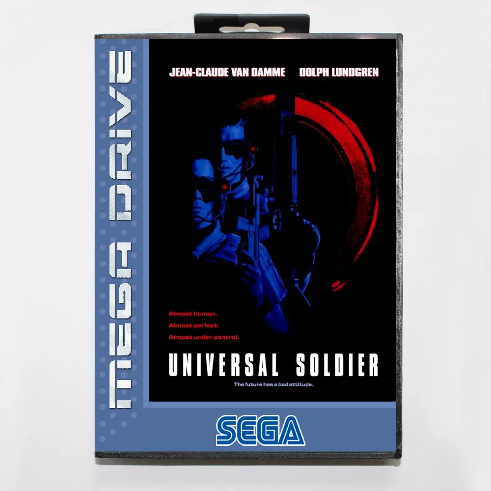 Universal soldier 16 bit SEGA MD Game Card With Retail Box For Sega ...