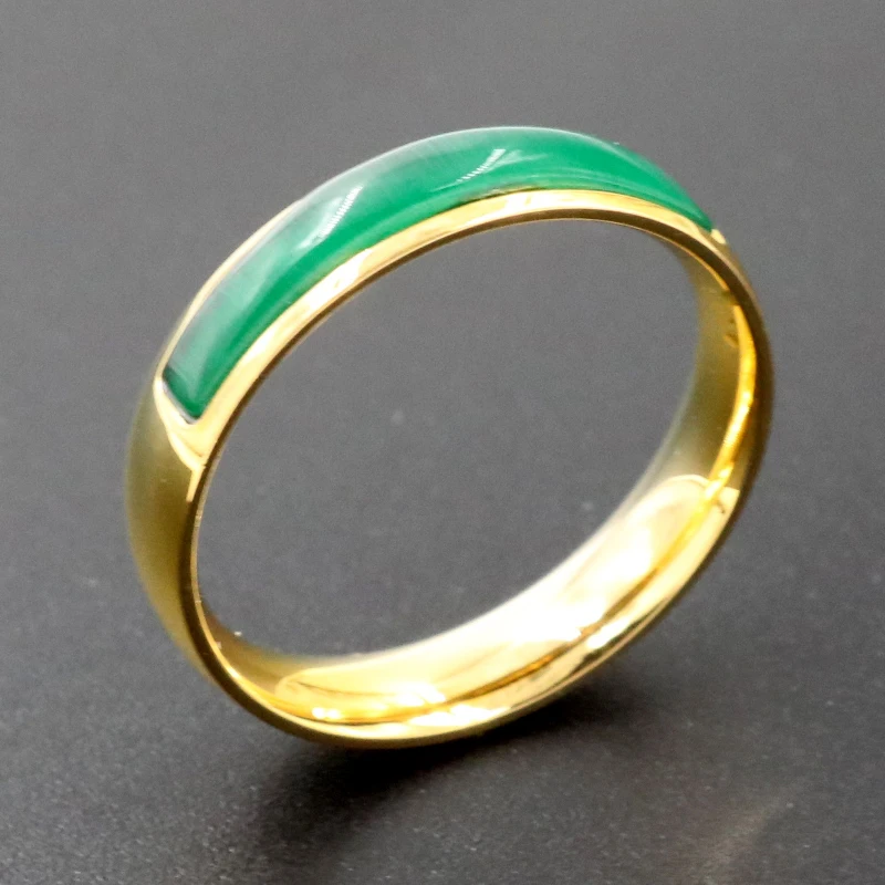Classical Green Stone Ring for Men Woman Jewelries Finger Rings High ...