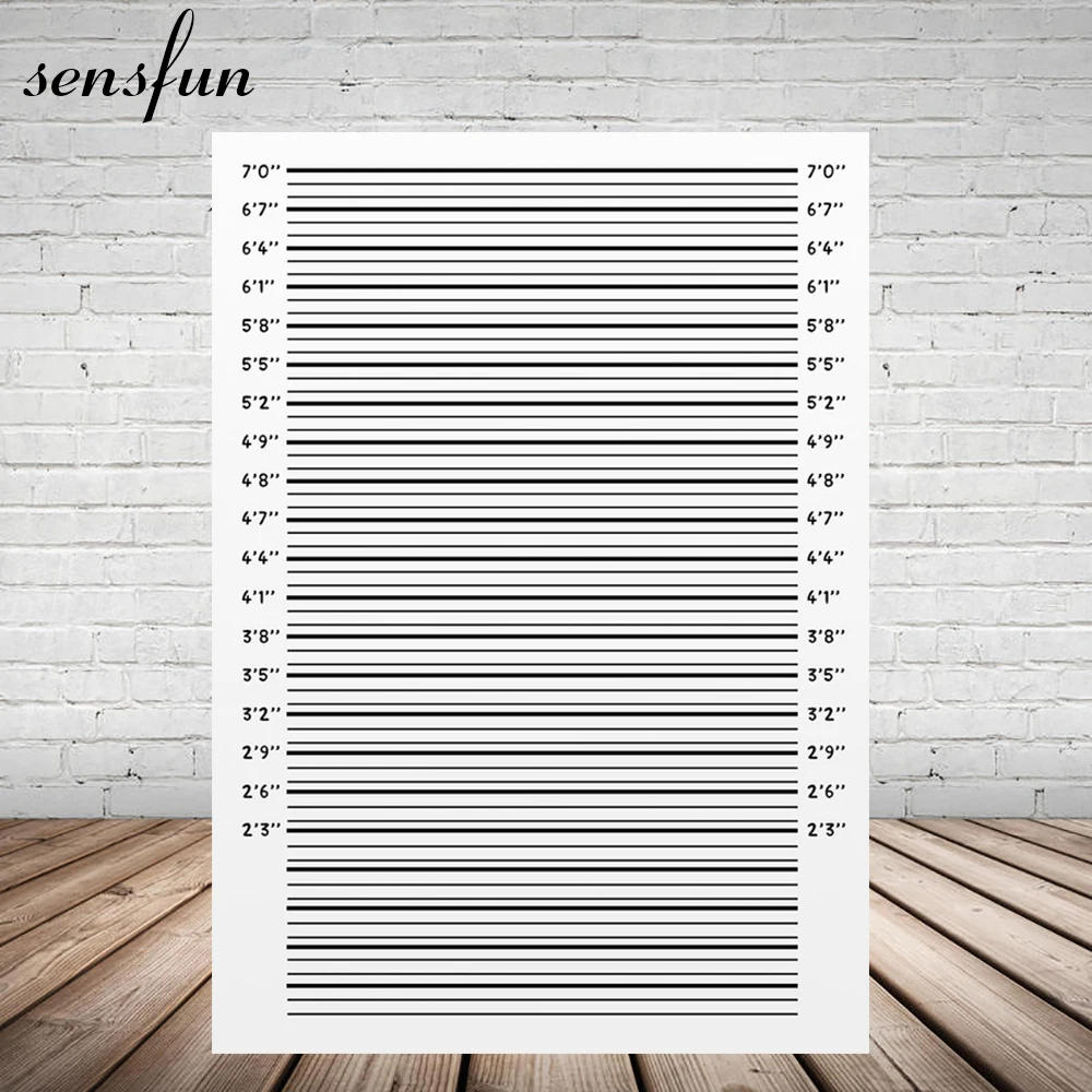 Sensfun Police Up Line Mugshot Photography Background For Party Vinyl ...