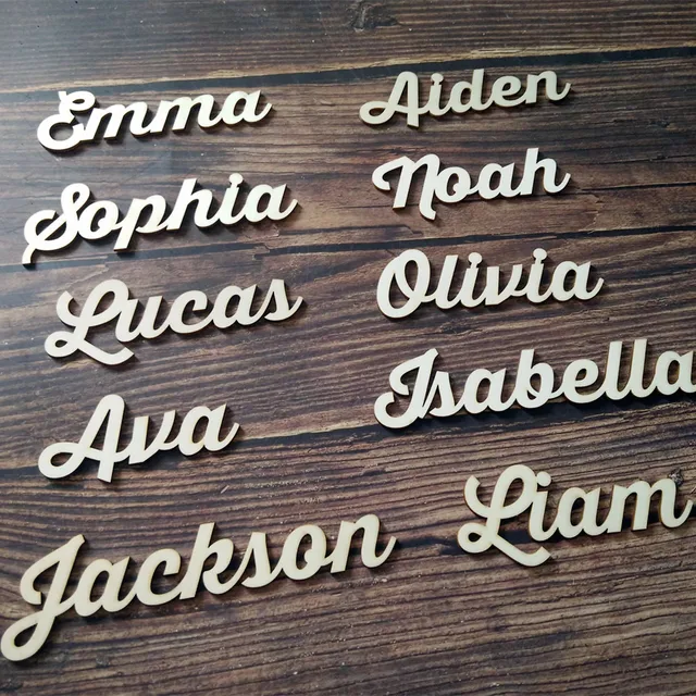 25pcs Laser Cut Names For Weddings Custom Wood Word Place Name Settings 25pcs-laser-cut-names-for-weddings-custom-wood-word-place-name-settings