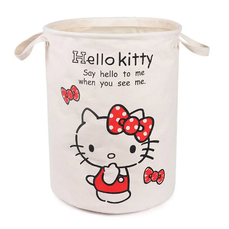 Hello Kitty Cartoon Design Foldable Waterproof Storage Hamper ...