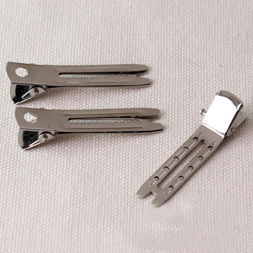50pcs Double Prong Metal Alligator Clips Hairpins for DIY Hair Bows ...