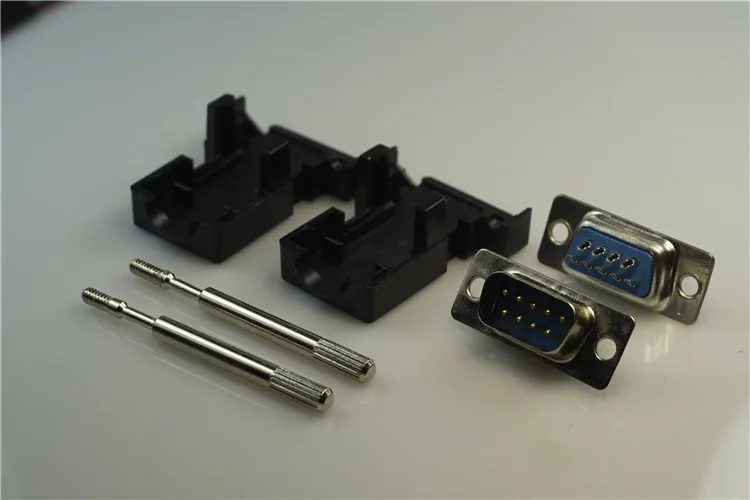 10PCS DIY D sub Connector 9 Pin Male RS232 Serial Port Connector DB9 ...