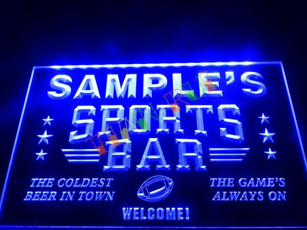 DZ070 Name Personalized Custom Sports Bar Beer Pub Neon Sign hang sign ...