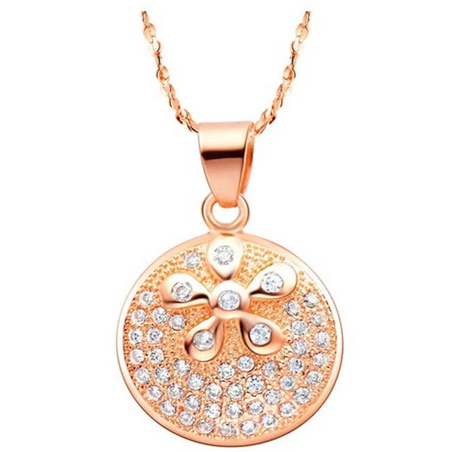 Arabic jewelry Multilayer metal flower round crystal locket pendant ...