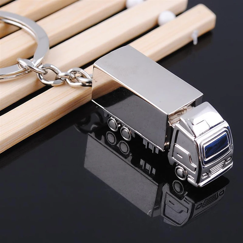 (12 pieces/lot)Fashion Truck Keychains Alloy Lorry Keyrings Promotion ...