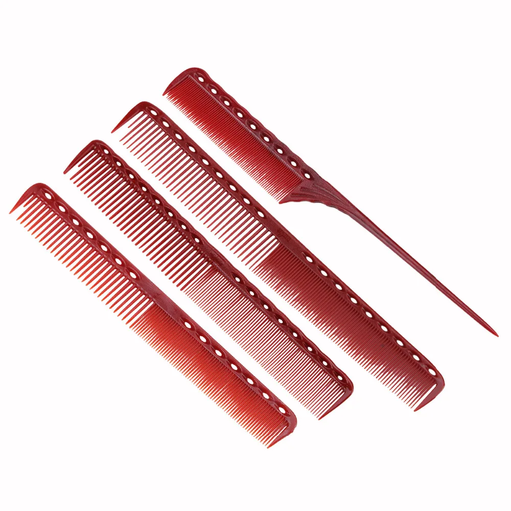 Aliexpress.com : Buy 4pcs/set Anti static Red Hairdressing Comb ...