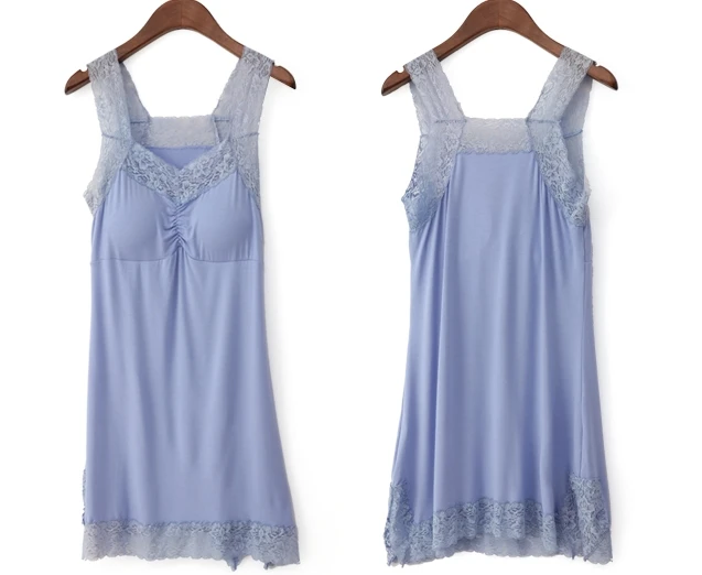 Womens Clothing Intimates Comfortable Modal Lace Slips Full Slips
