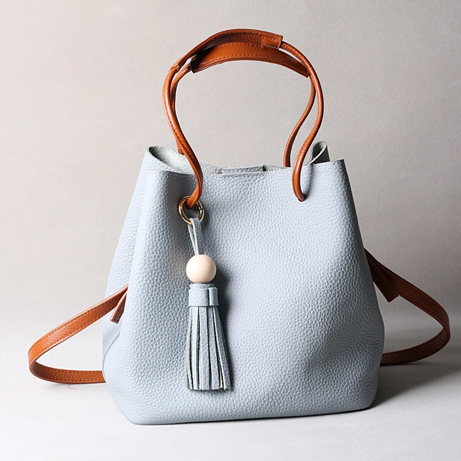 Leather Bucket Bags Women | semashow.com