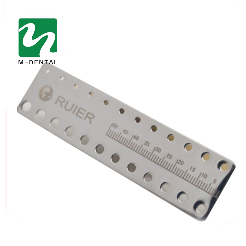 1 pc Dental Endodontic Span Measure Scale Ruler Stainless Steel Dental ...