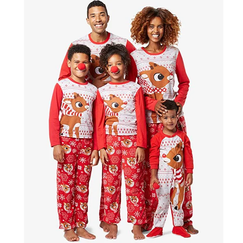 Beste Koop Familie Kerst Pyjama Set Katoen Volwassen Kinderen Meisjes ...