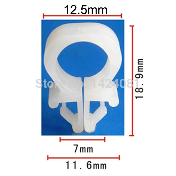 100x-OEM-Nylon-8mm-5-16-ID-Car-Rod-Wire-Cable-Loom-Routing-Clip-Clamp ...