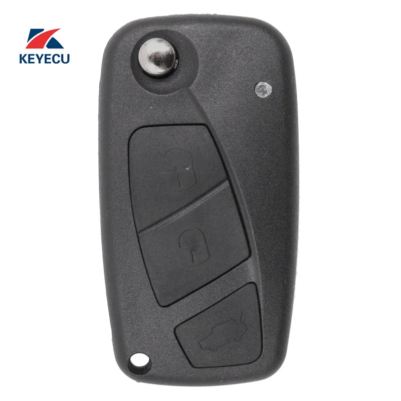 Keyecu Replacement Remote Car Key Fob 3 Button 433mhz Pcf7946 For Fiat ...