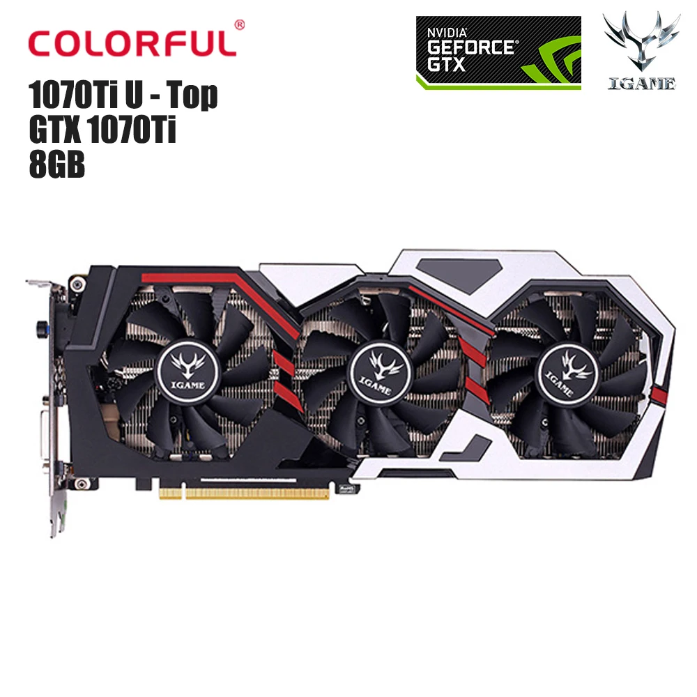 Original Colorful iGame GeForce GTX 1070Ti U Top 8GB Video Graphics ...