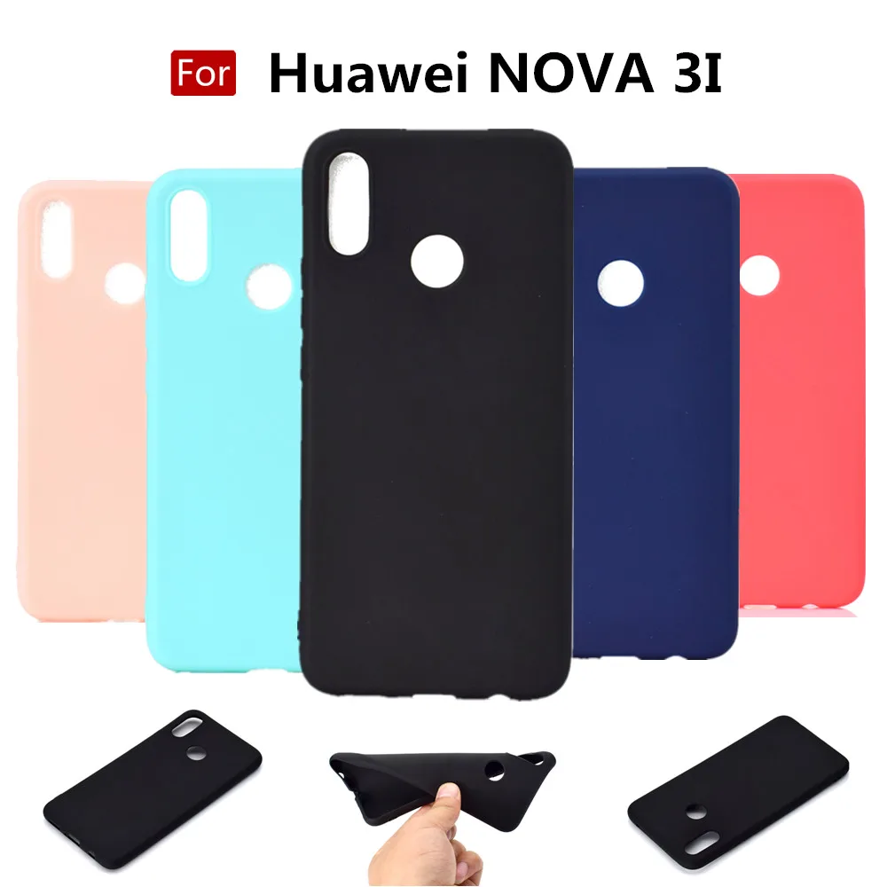 대 한 Huawei Nova 3i Case Candy Color 실리콘 Soft TPU Case 대 한 Huawei P ...