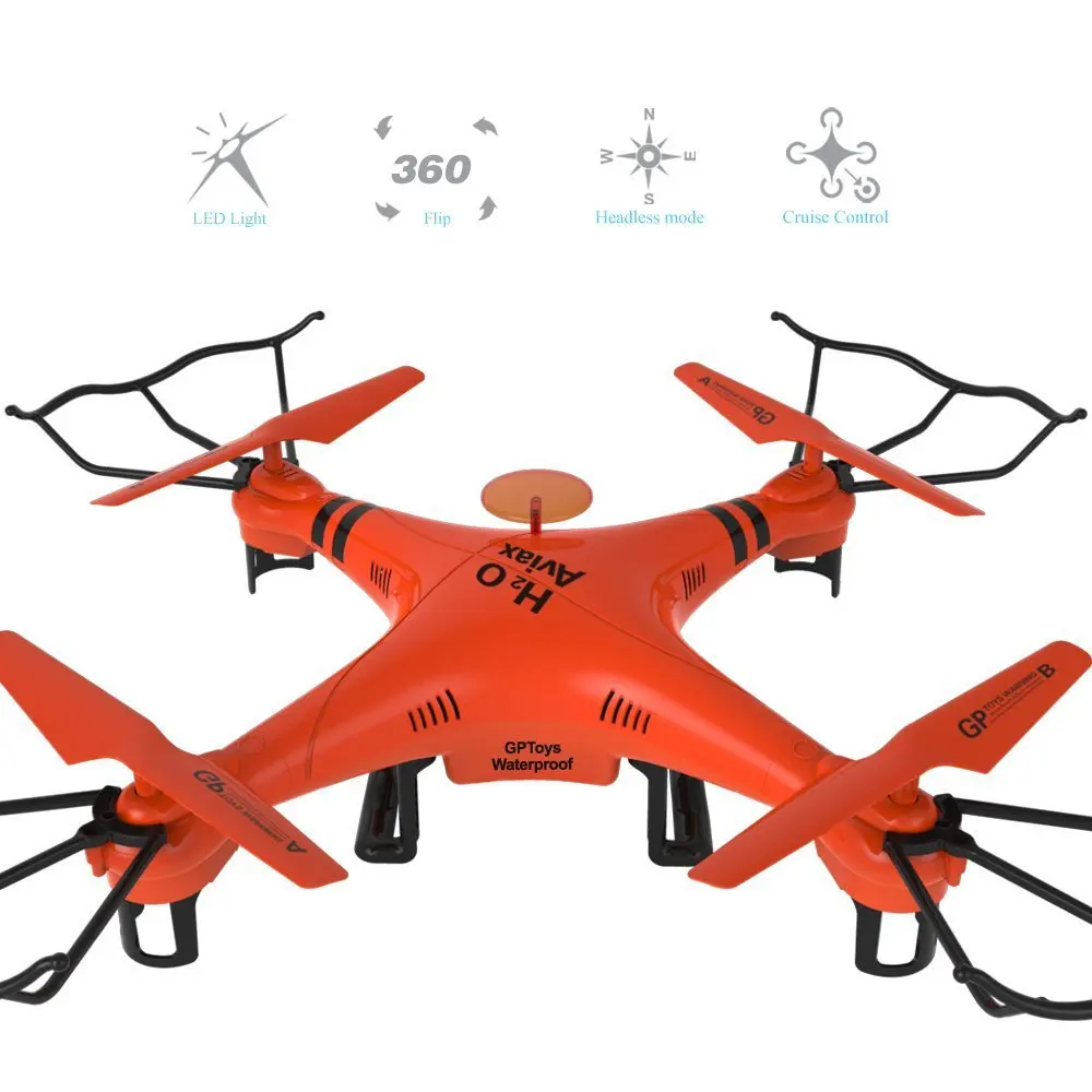 20 cm under water Waterproof Rc Drone 2.4GHz 4CH RC Quadcopter 3D ...