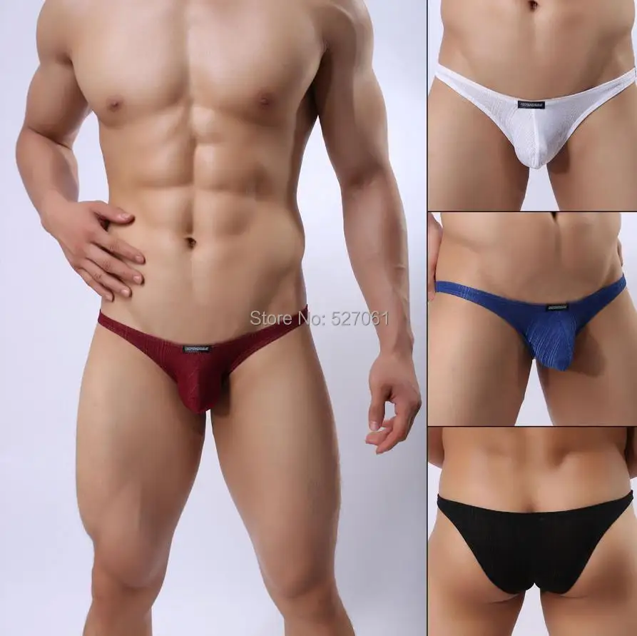 Coolsummer Mens Bikini Underwear Brand Mens Sexy Meryl Mini Bikinis Briefs Underwear Size M L