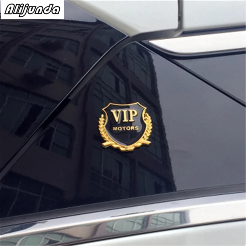 2 pcs, of 3D metal sticker VIP car stickers motorcycle car stickers for ...