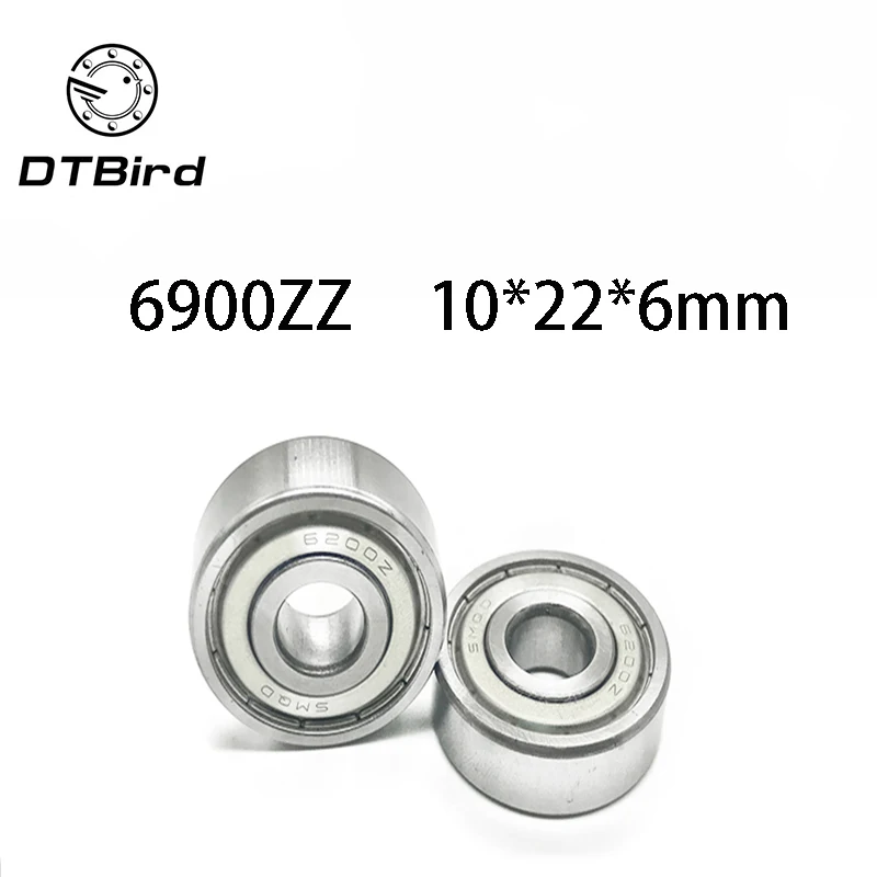 50pcs /lot 6900ZZ 61900ZZ 10X22X6mm 10mm shaft ball bearing 10*22*6mm ...