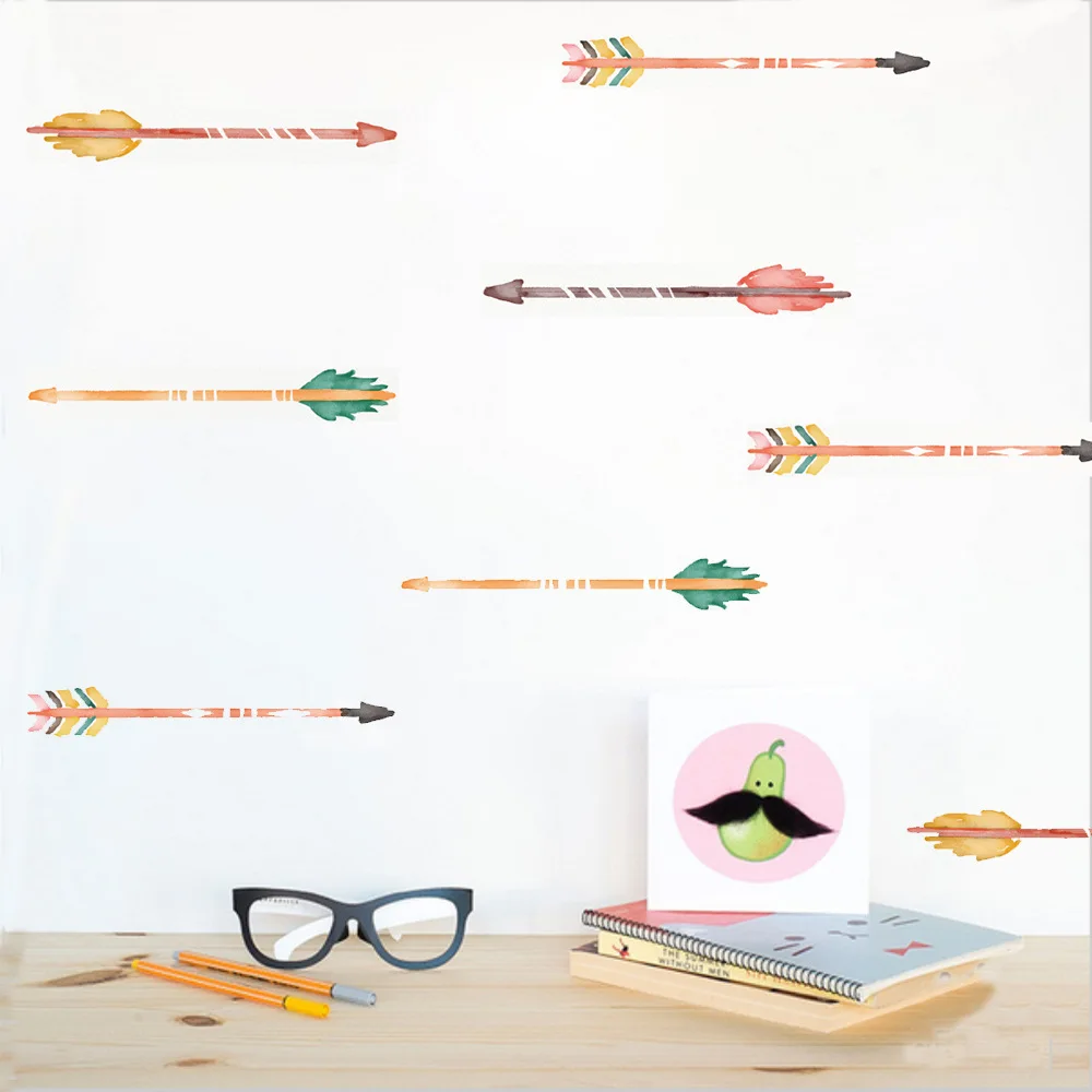 6 Sheets DIY Multi Color Archery Wall Stickers Decals Kids Children ...