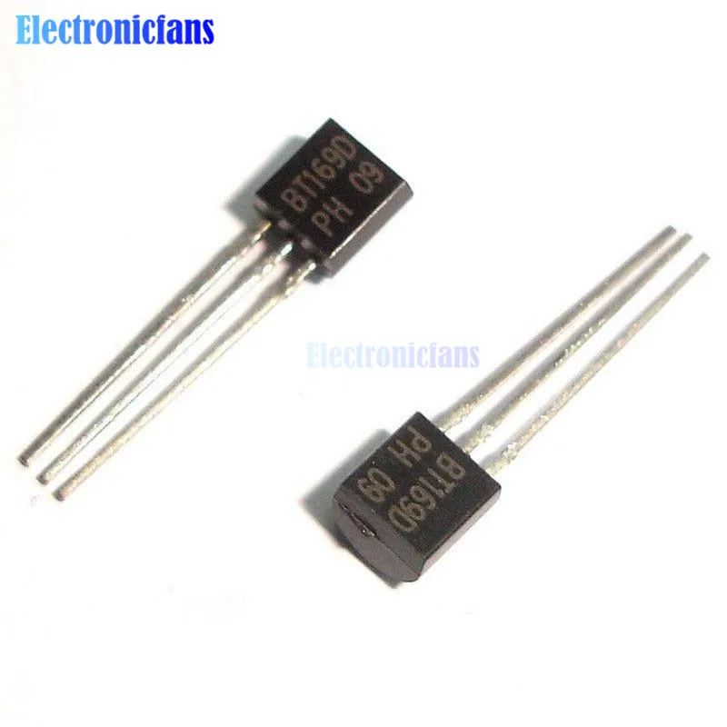 10Pcs Unidirectional thyristor BT169D BT169 Logic Level TO 92 400V 0.8A ...