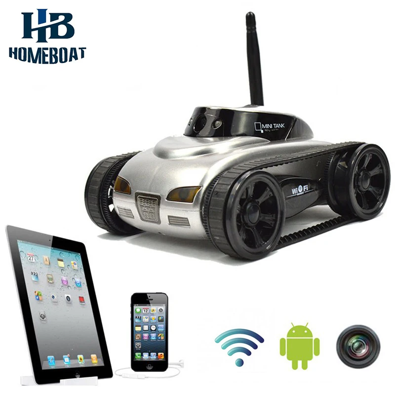 New wifi Mini RC Tank Car RC Camera Cars 777 270 with 30W Pixels Camera ...